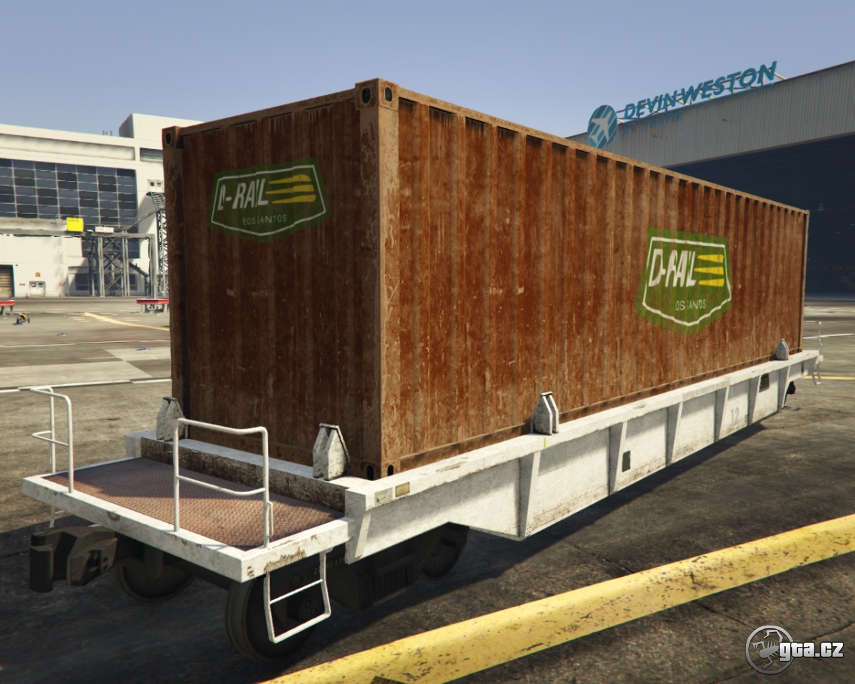 Freight railcar - Boxcar - GTA V / Grand Theft Auto 5 - on Gta.cz
